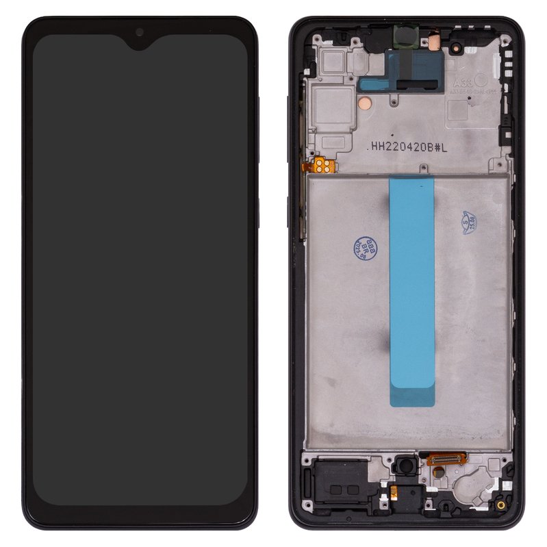 LCD compatible with Samsung A336 Galaxy A33 5G, (black, with frame ...